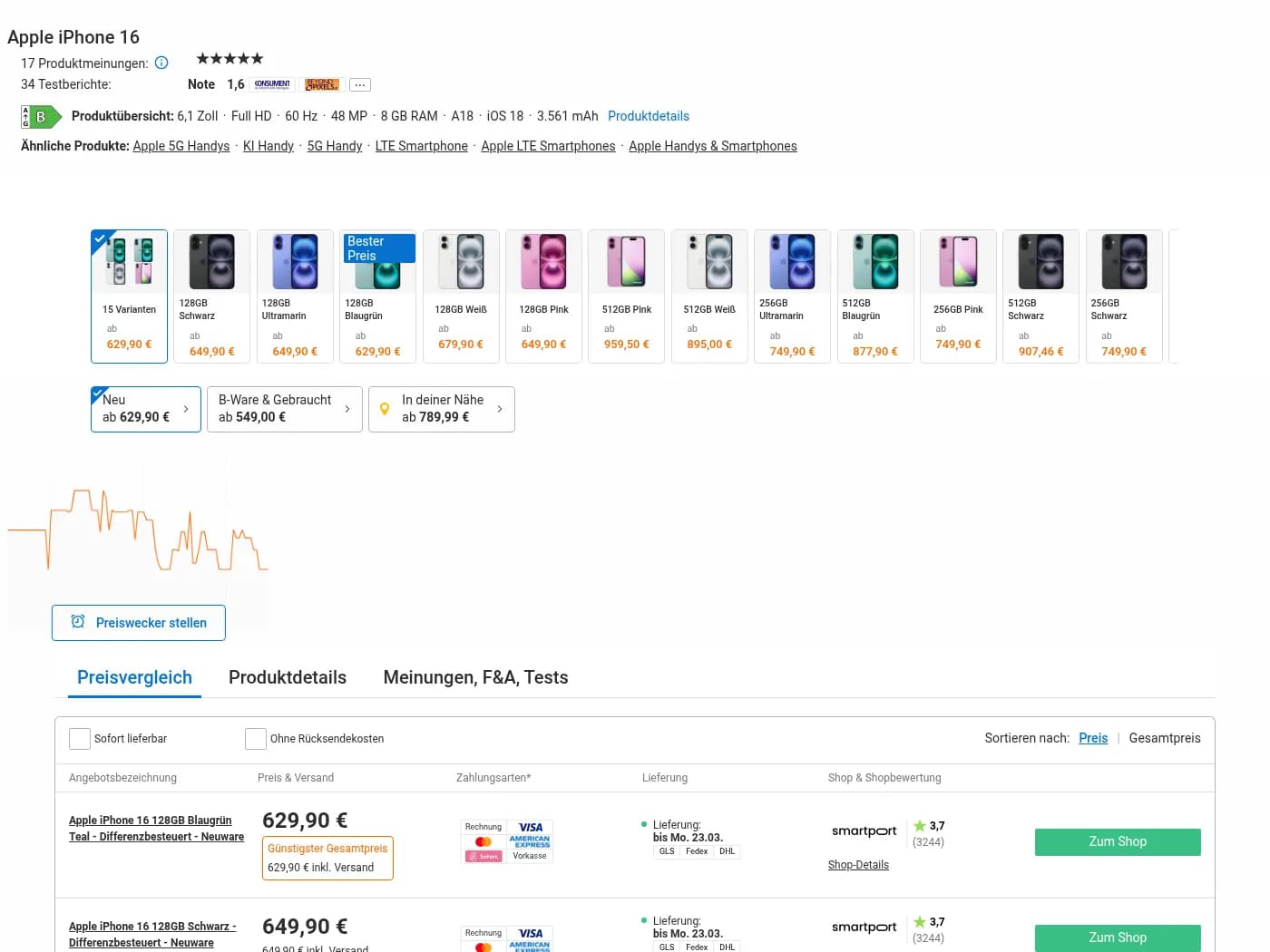 Tabbed Product Offers