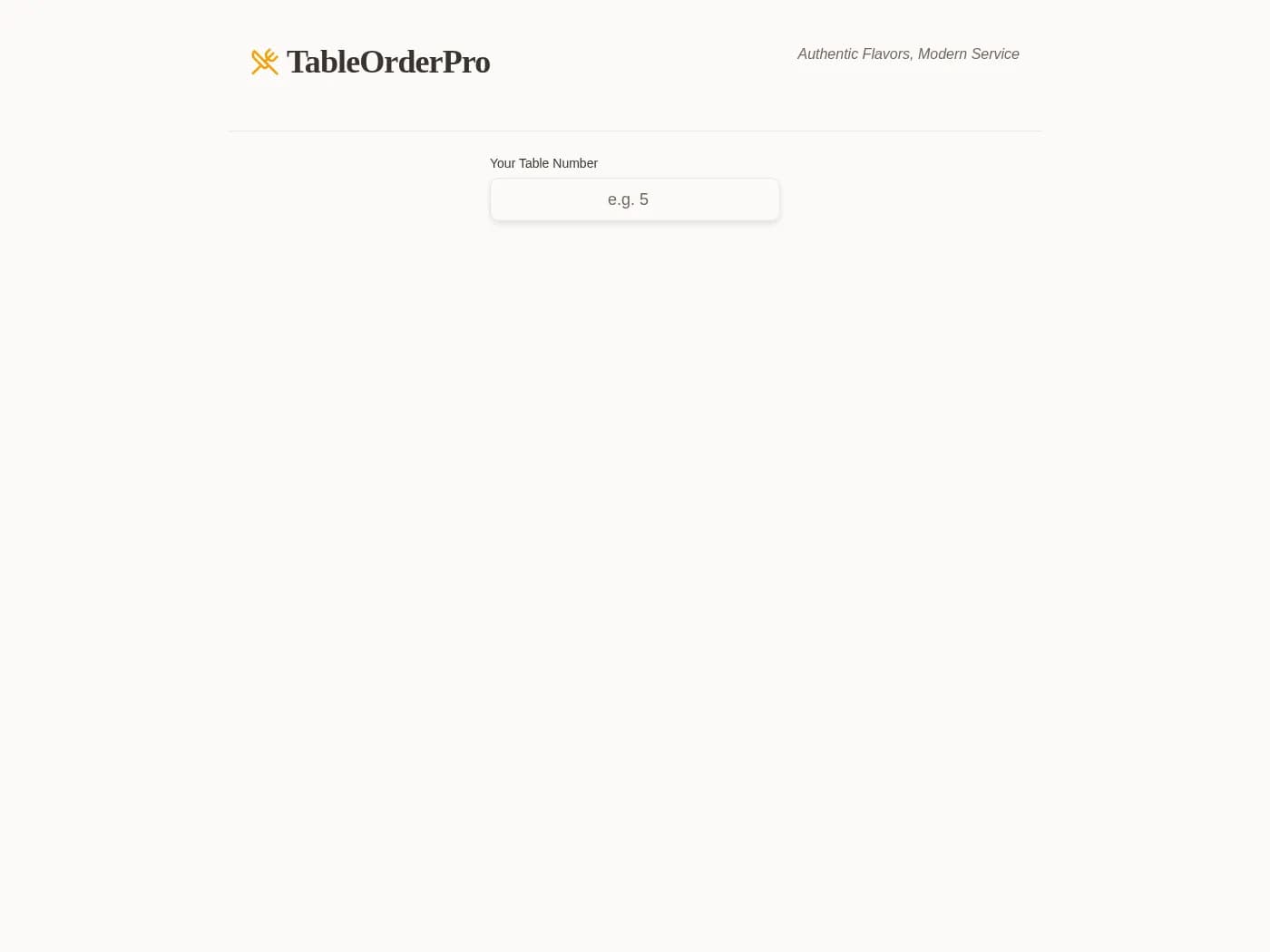 TableOrderPro