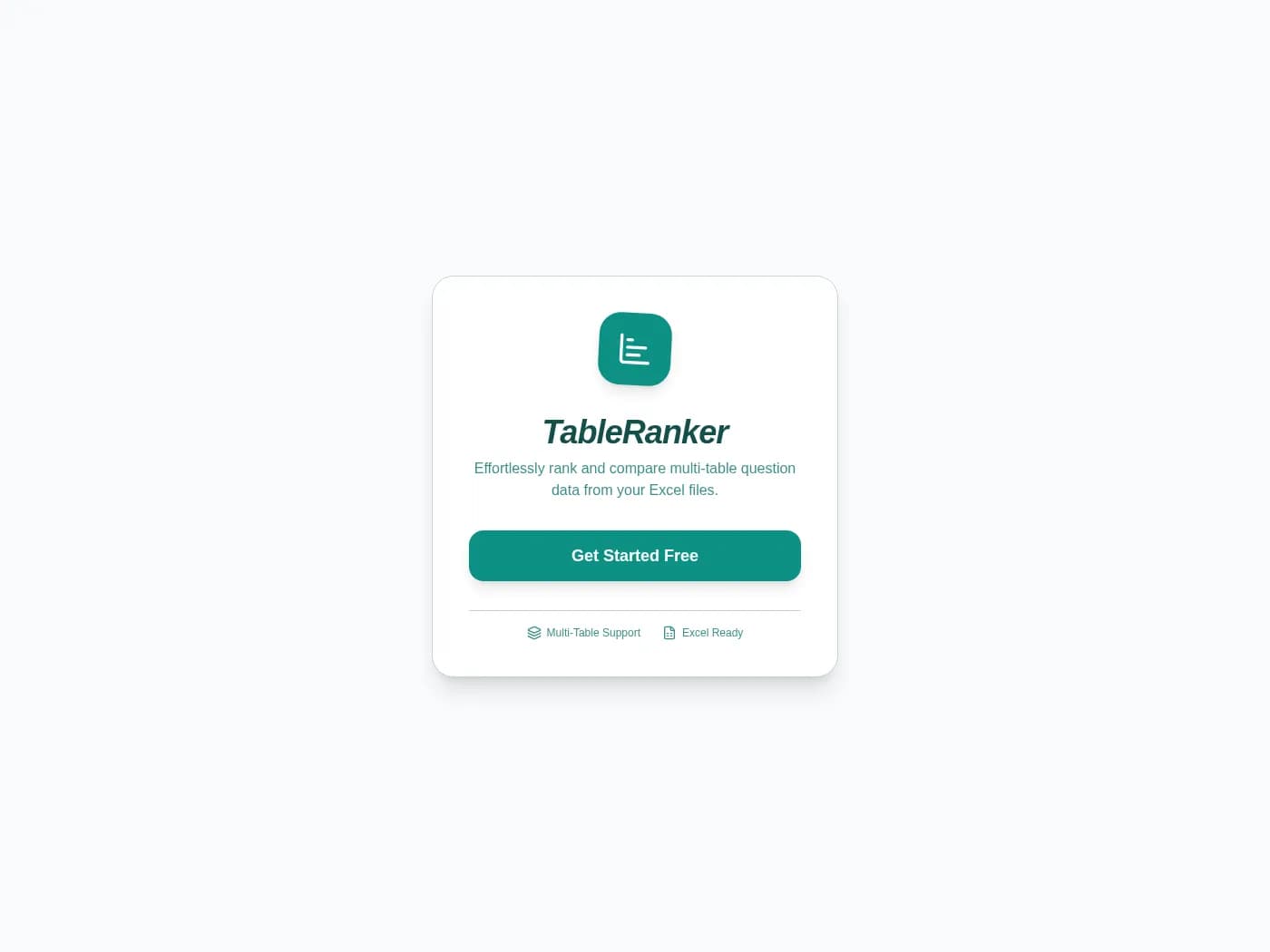 TableRanker
