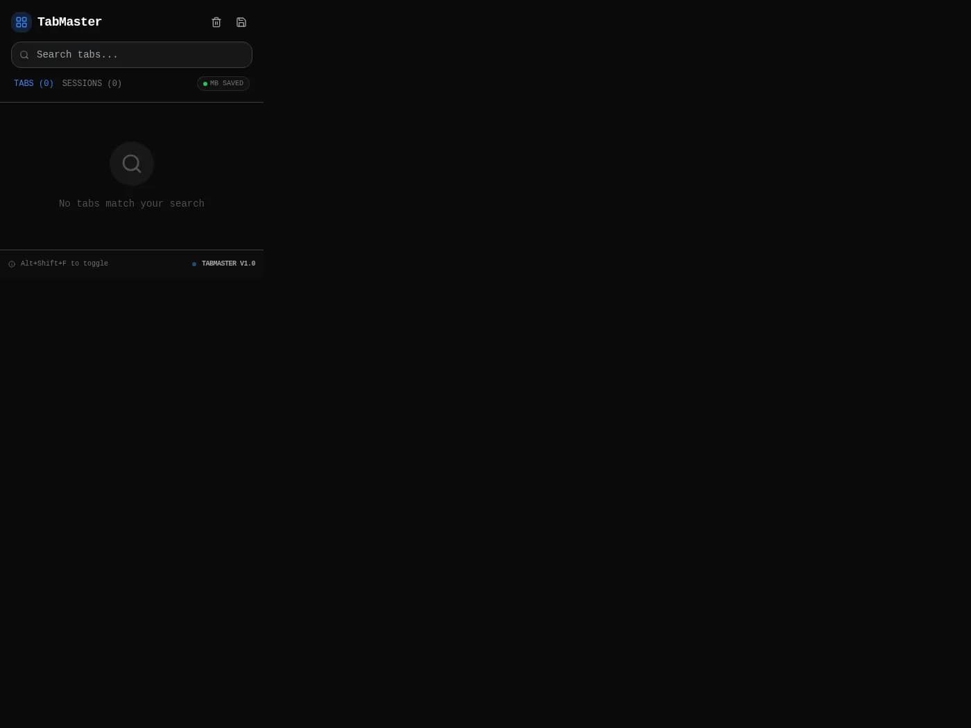 TabMaster Extension