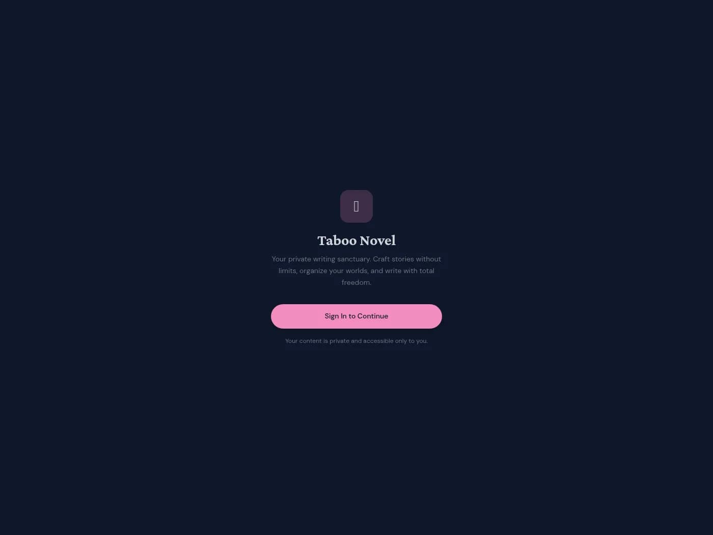 Taboo Novel Dashboard