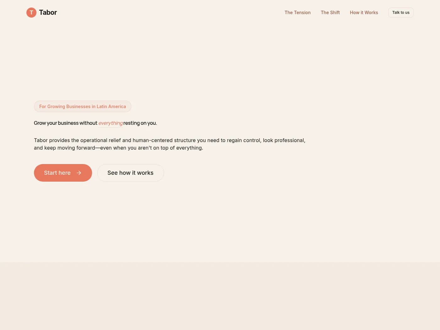Tabor Brand Website
