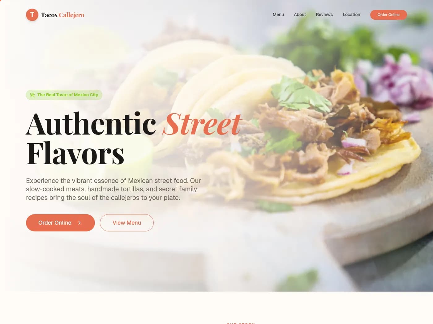 Street Flavor Tacos Site