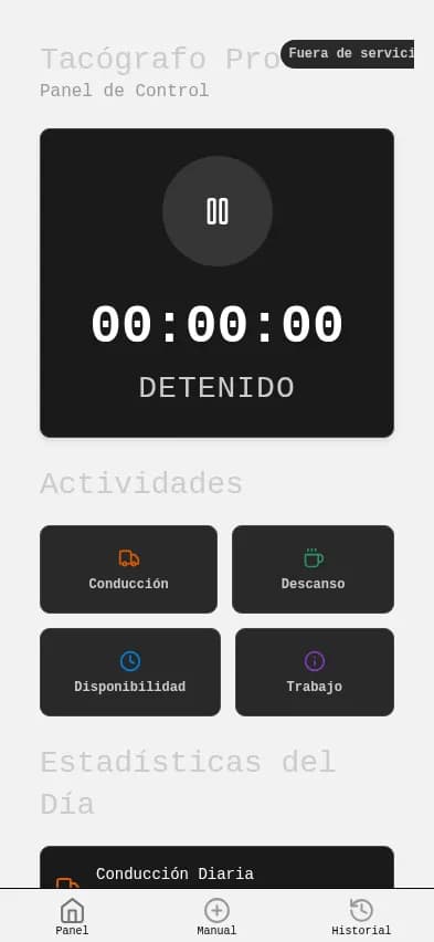 Tacógrafo Control App