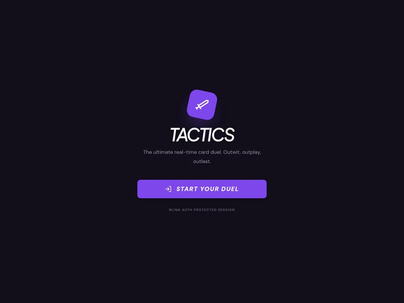 Tactics Card Duel