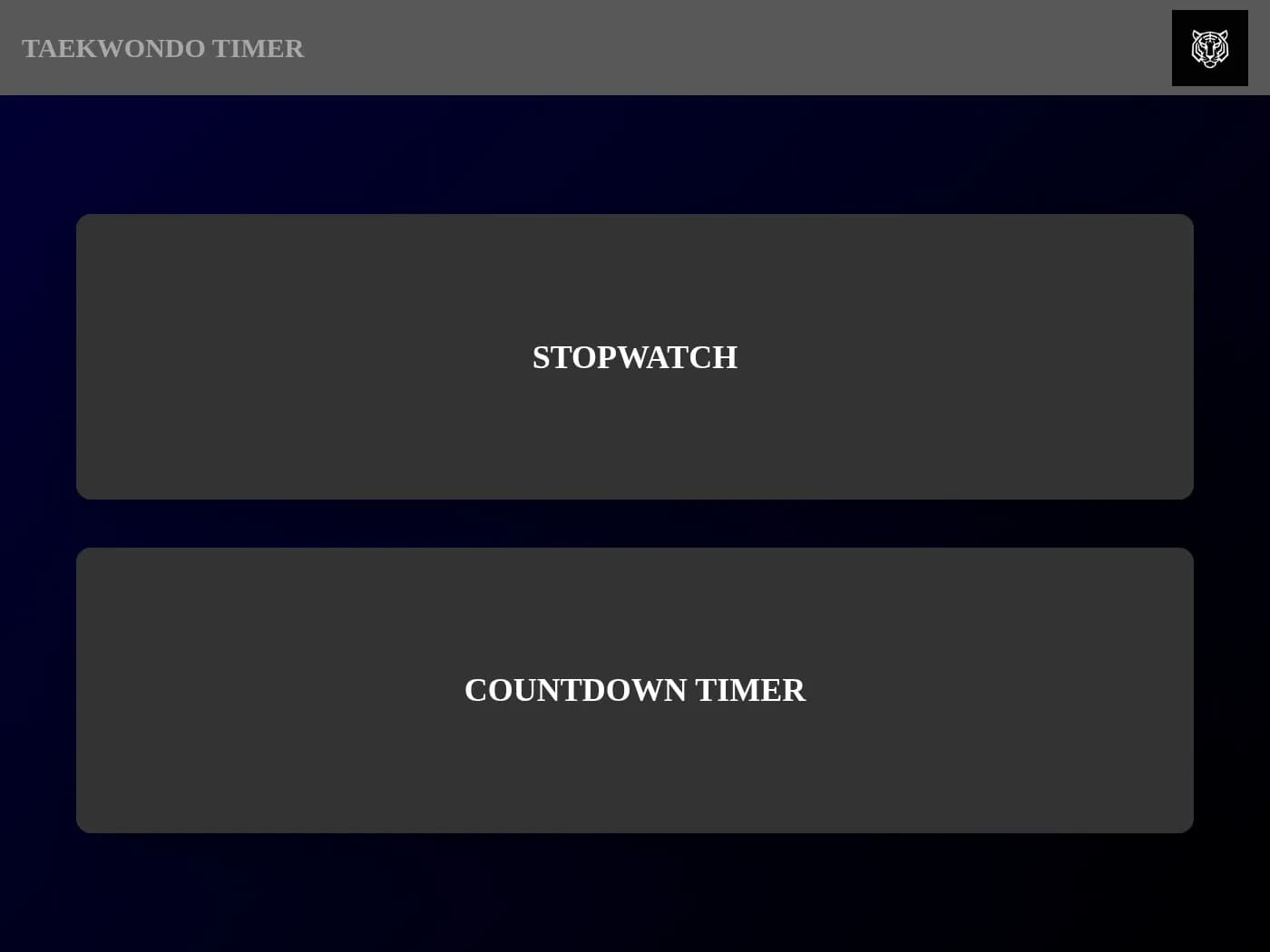 Taekwondo Timer App
