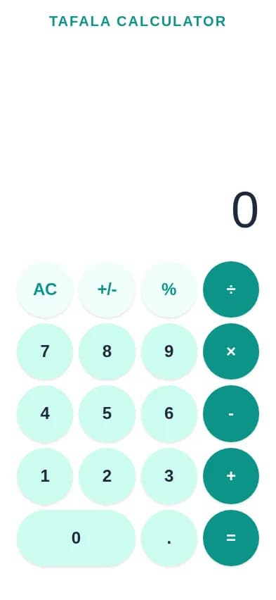 TAFALA Calculator