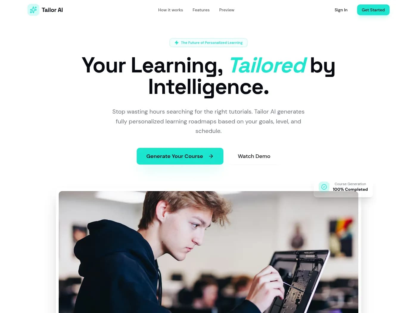 Tailor AI Website