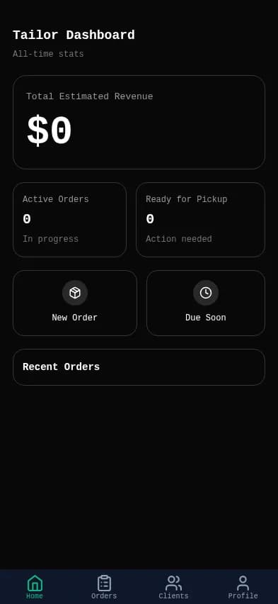 Tailors App Mobile