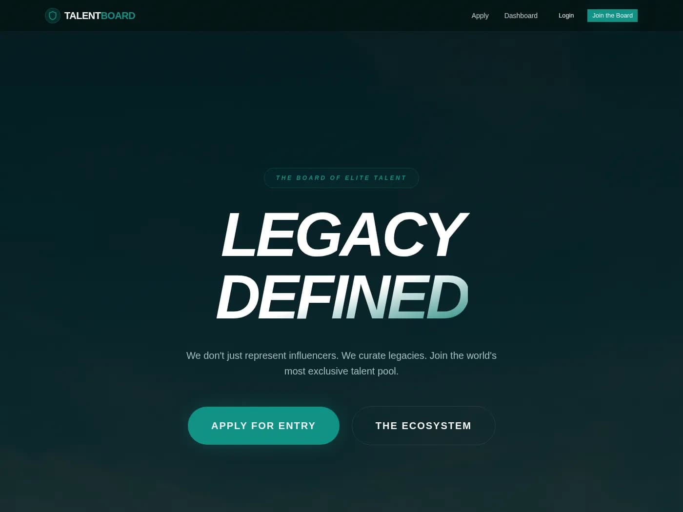 Influencer Talent Board