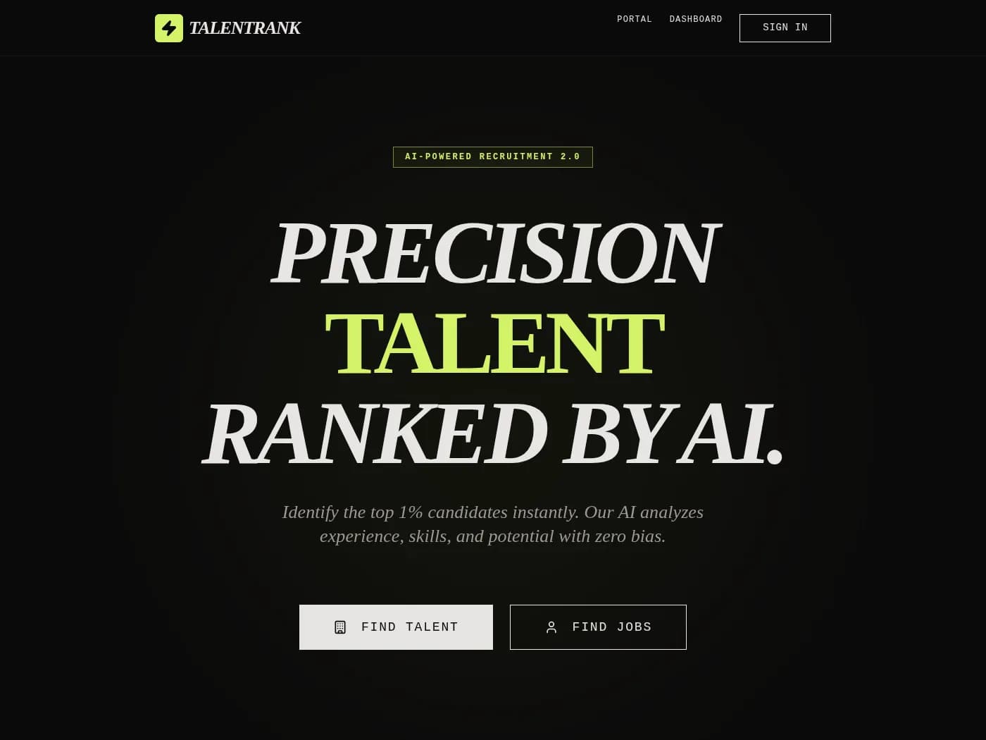 TalentRank AI Platform