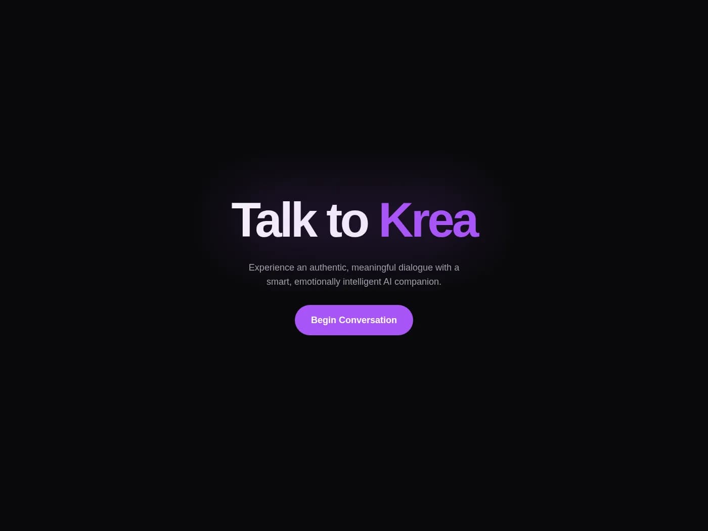Talk to Krea