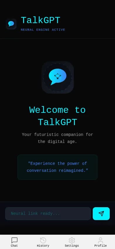 TalkGPT AI Chat App