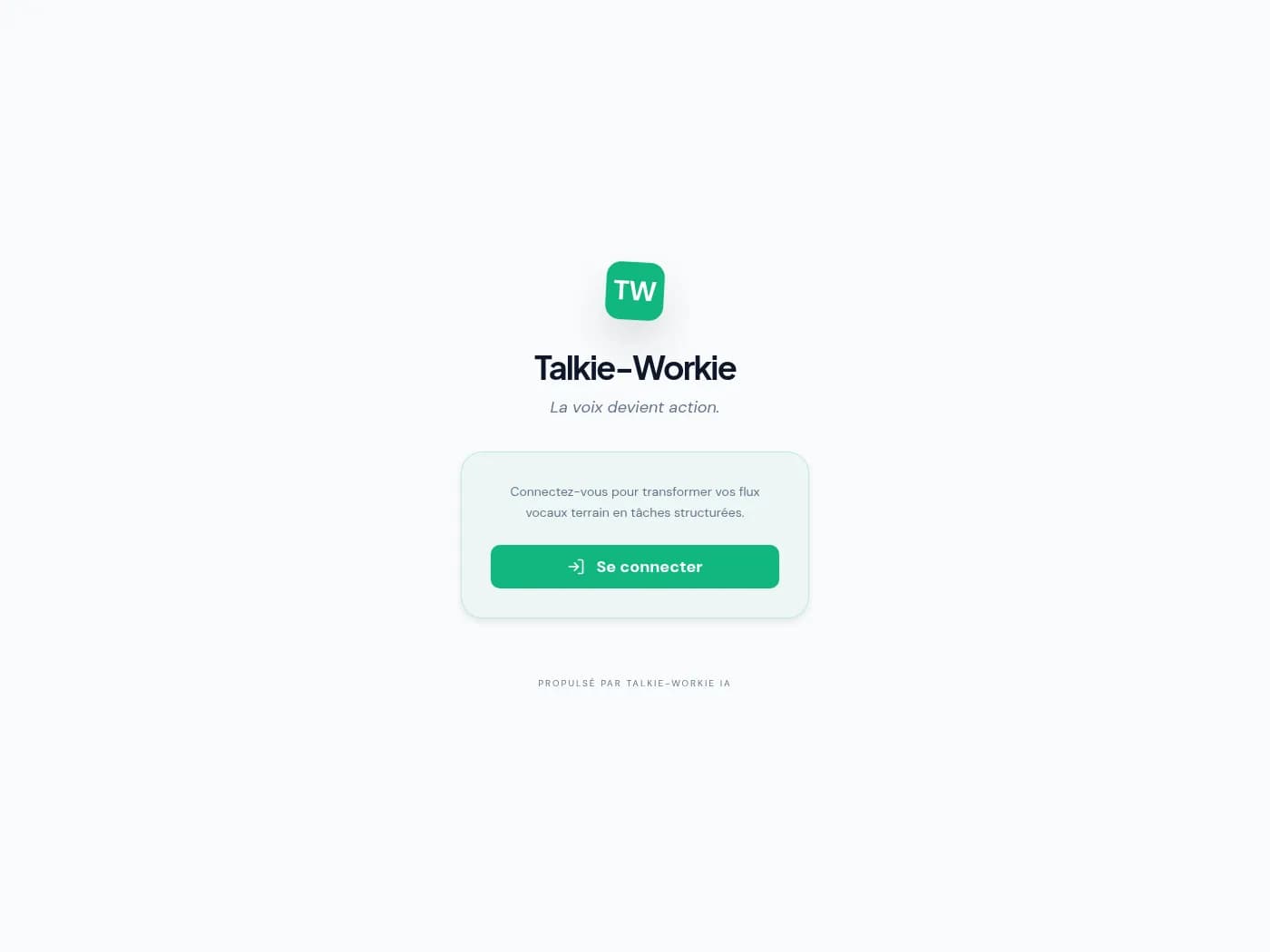 Talkie-Workie SaaS