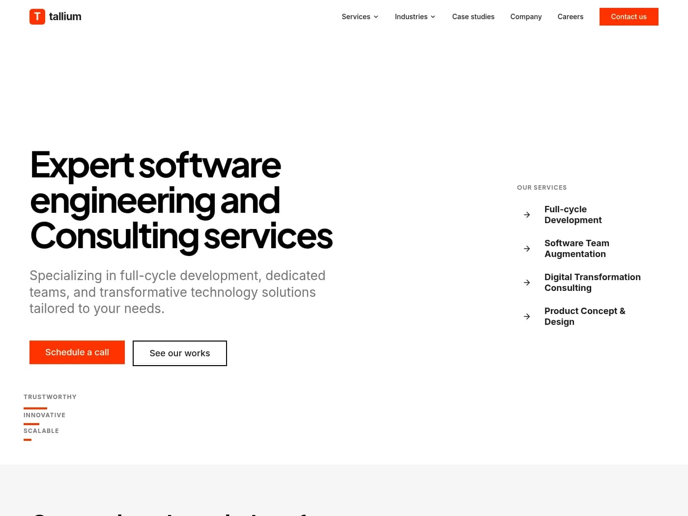 Tallium Web Clone