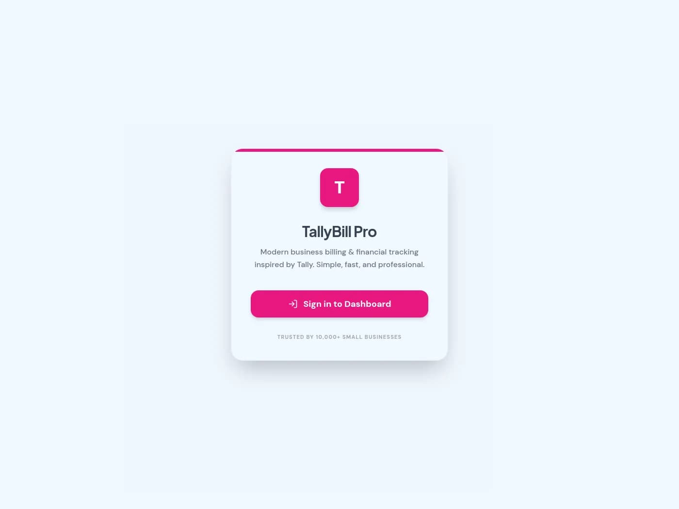 TallyBill Pro