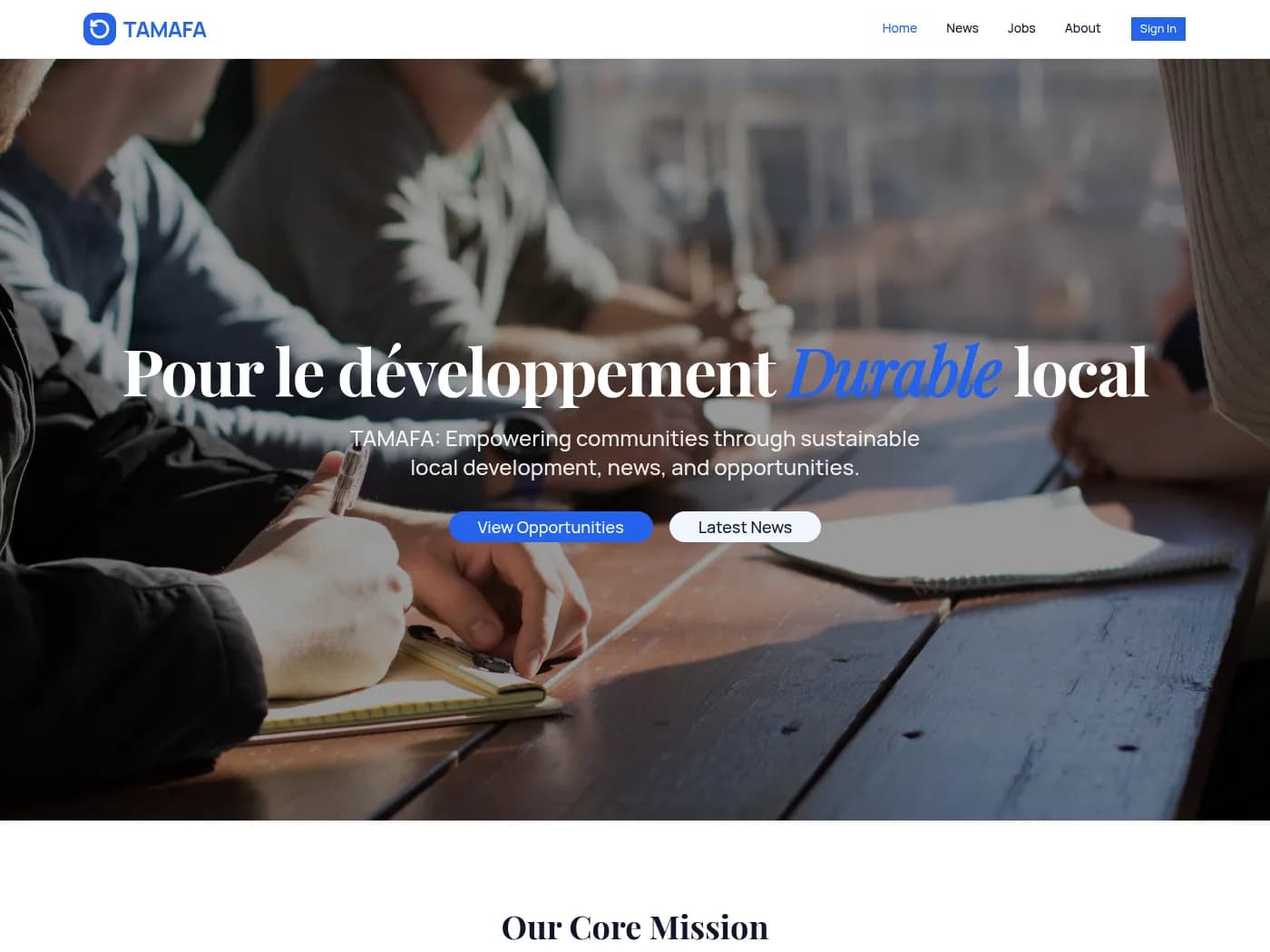 TAMAFA Opportunities Hub