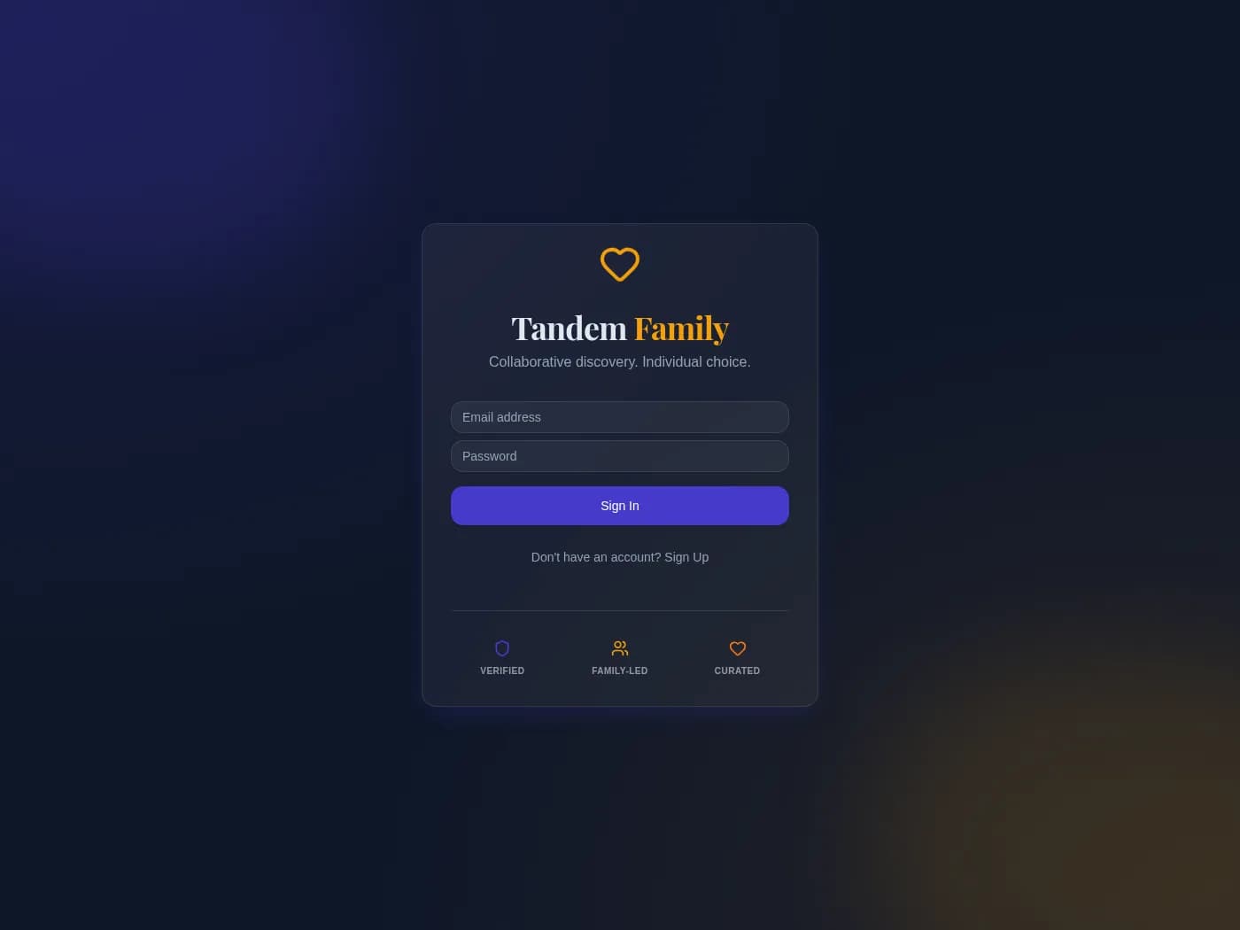 Tandem Family Matchmaker