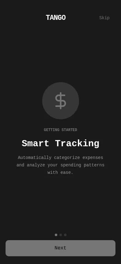 TANGO Financial AI App