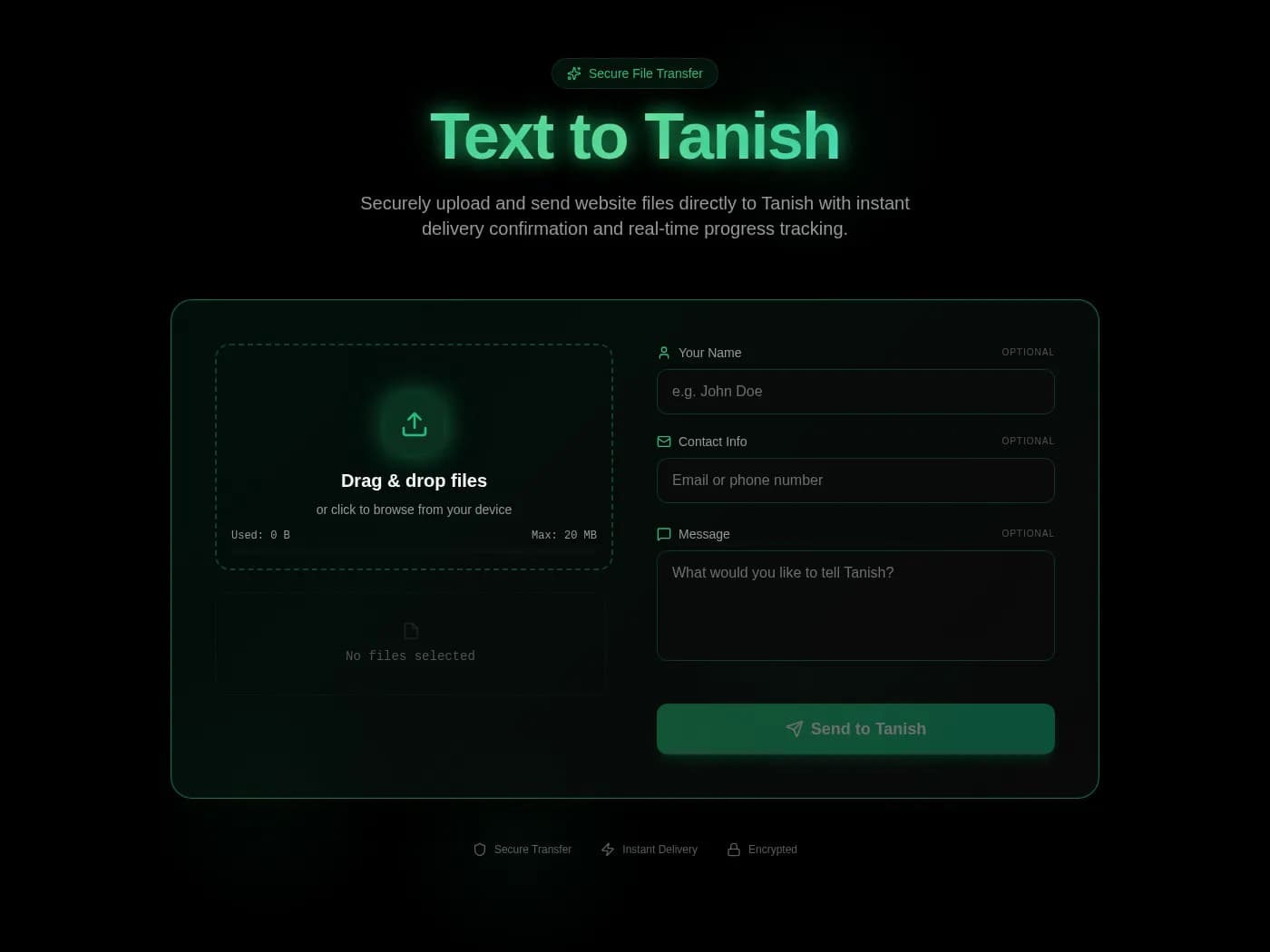 Text to Tanish