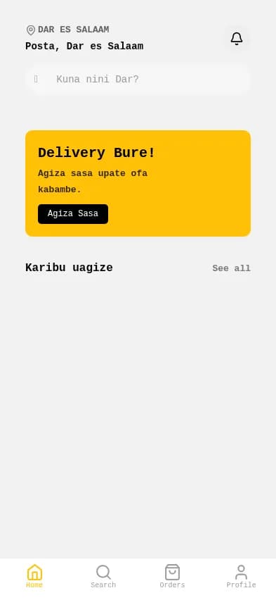 Tanzania Glovo Clone