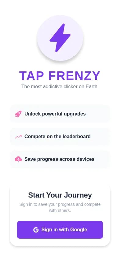 Tap Frenzy Game