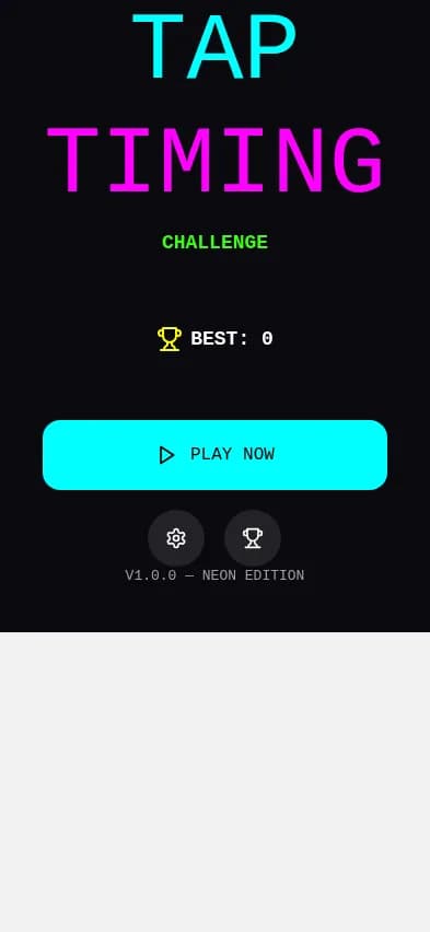 Tap Timing Challenge