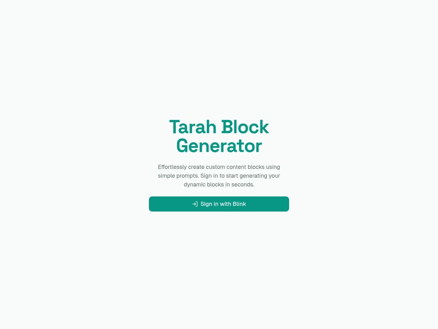 Tarah Block Generator