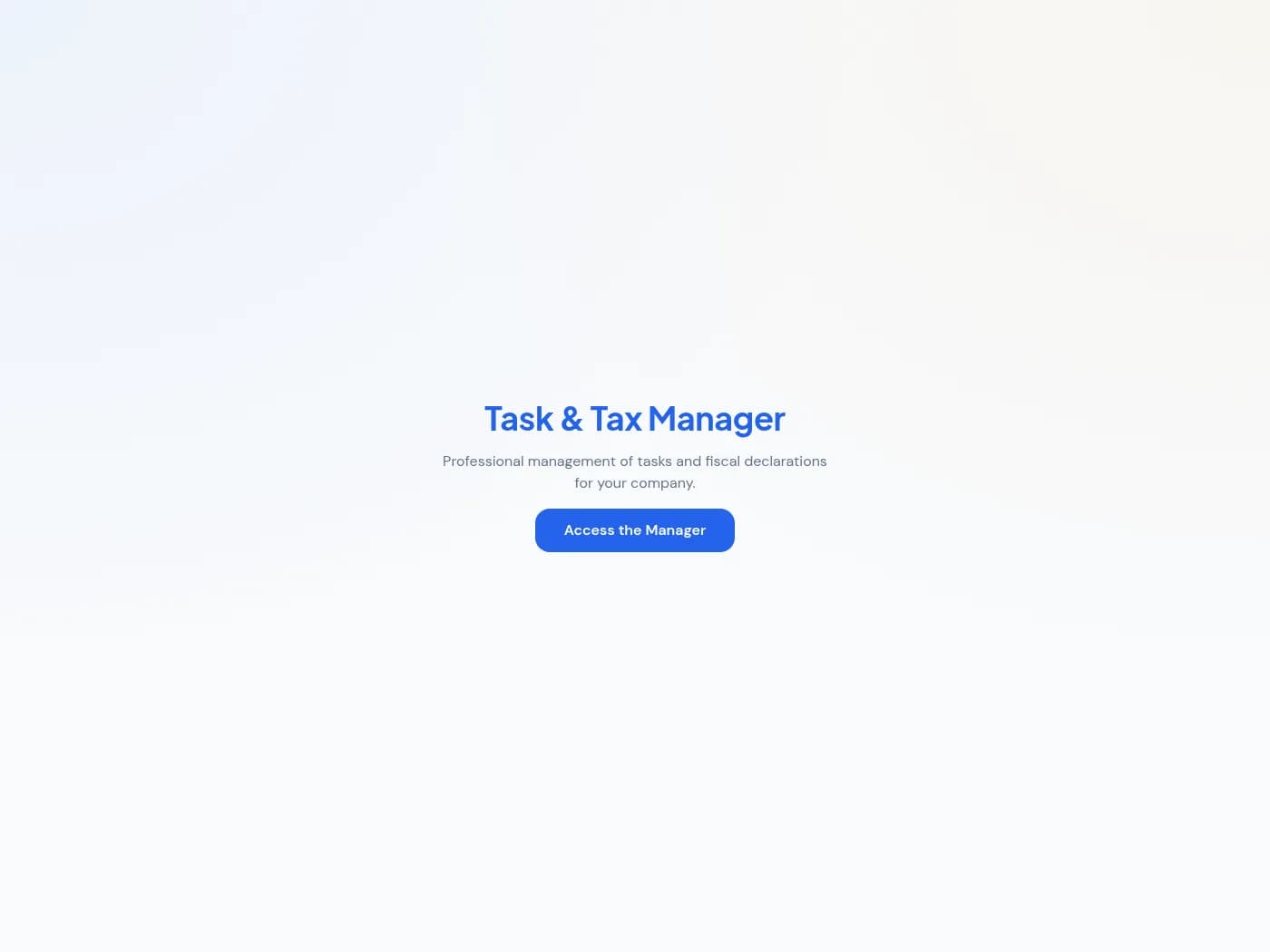 Task & Tax Manager