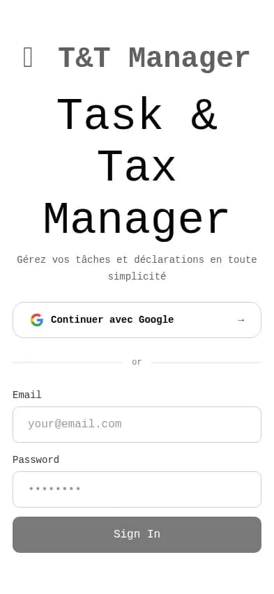 Task & Tax Manager