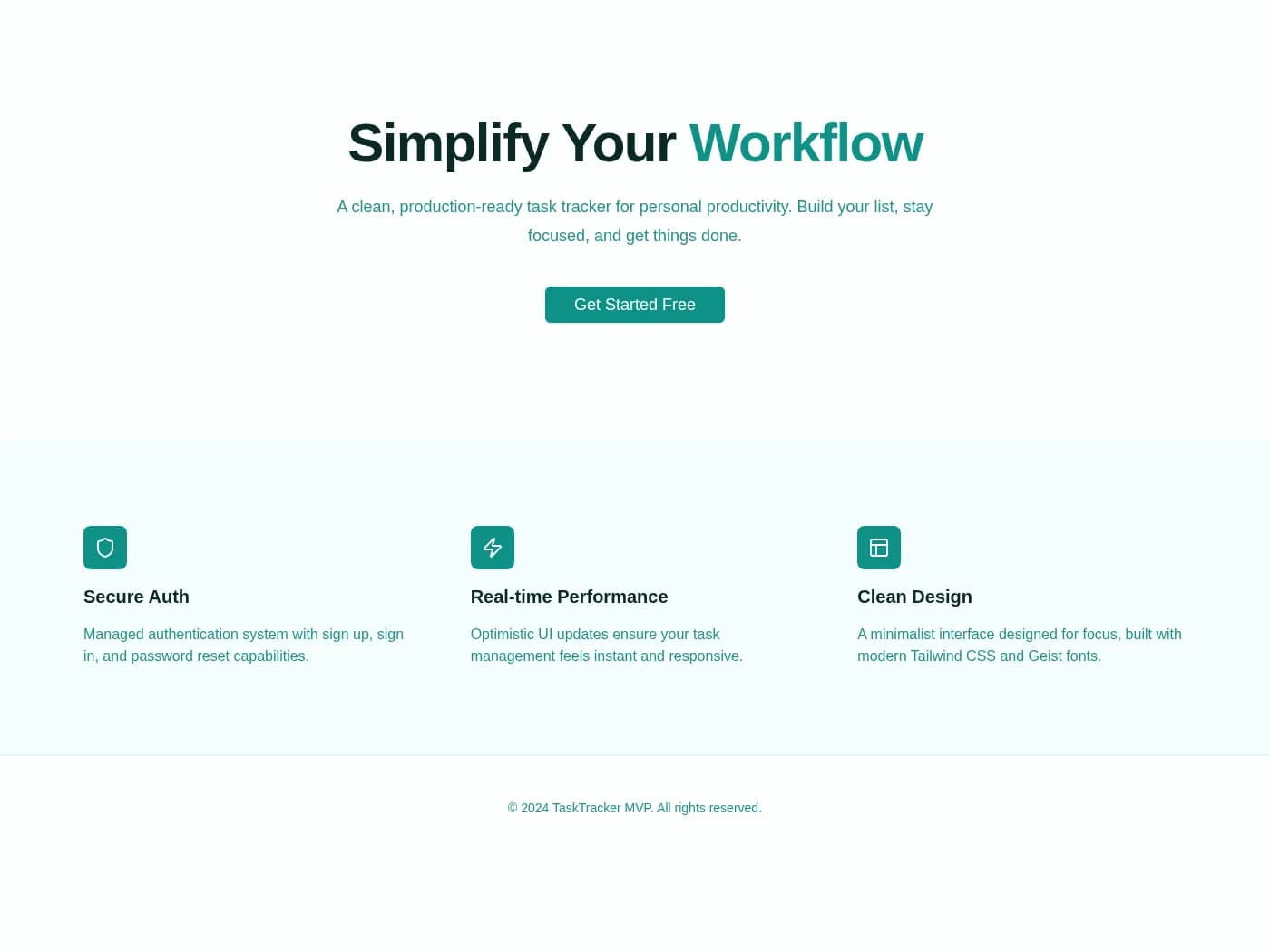 TaskTracker MVP
