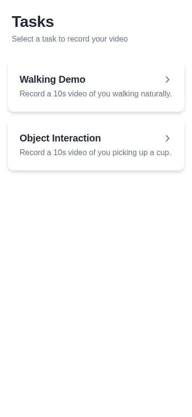 Task Video MVP