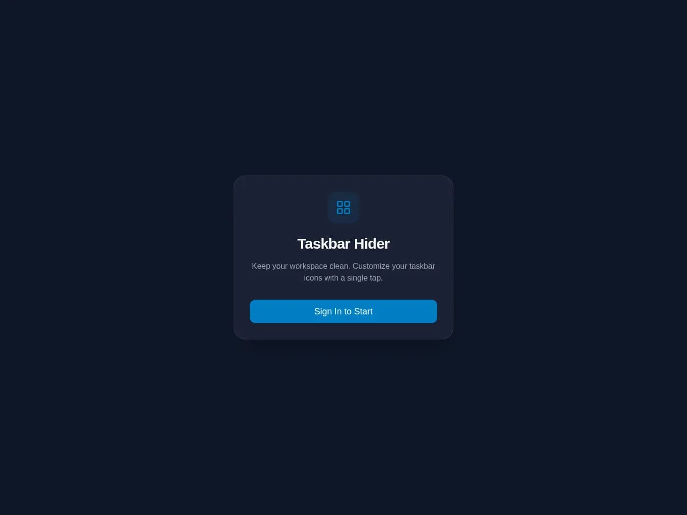 Taskbar Icon Hider