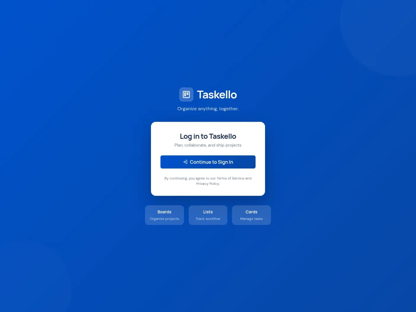 TaskBoard Clone