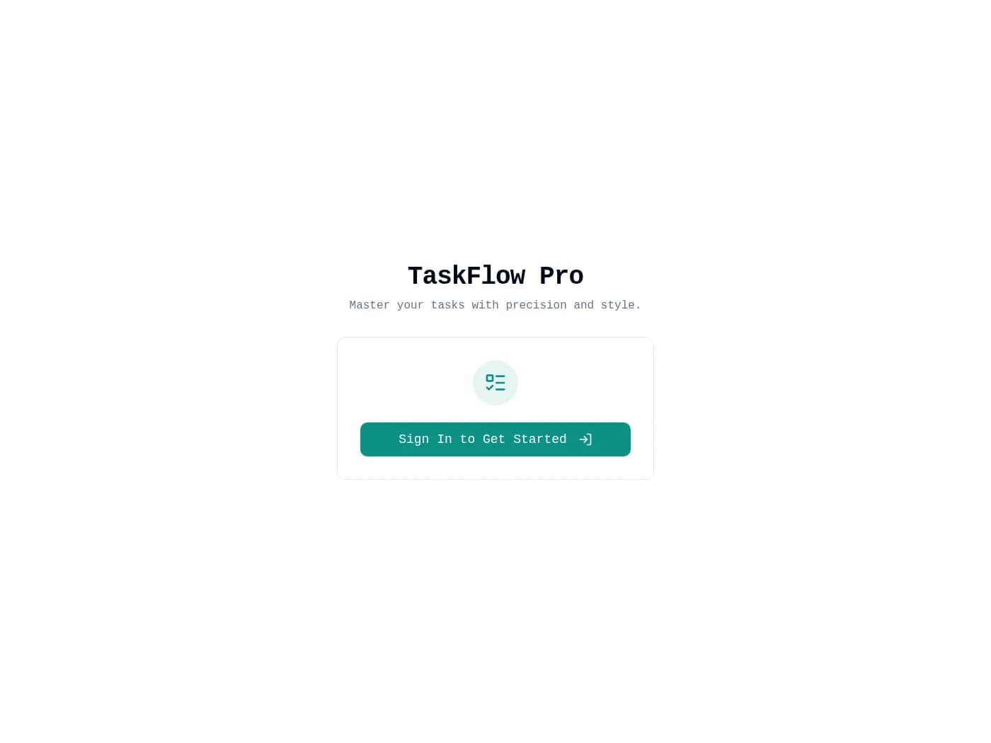 TaskFlow Pro