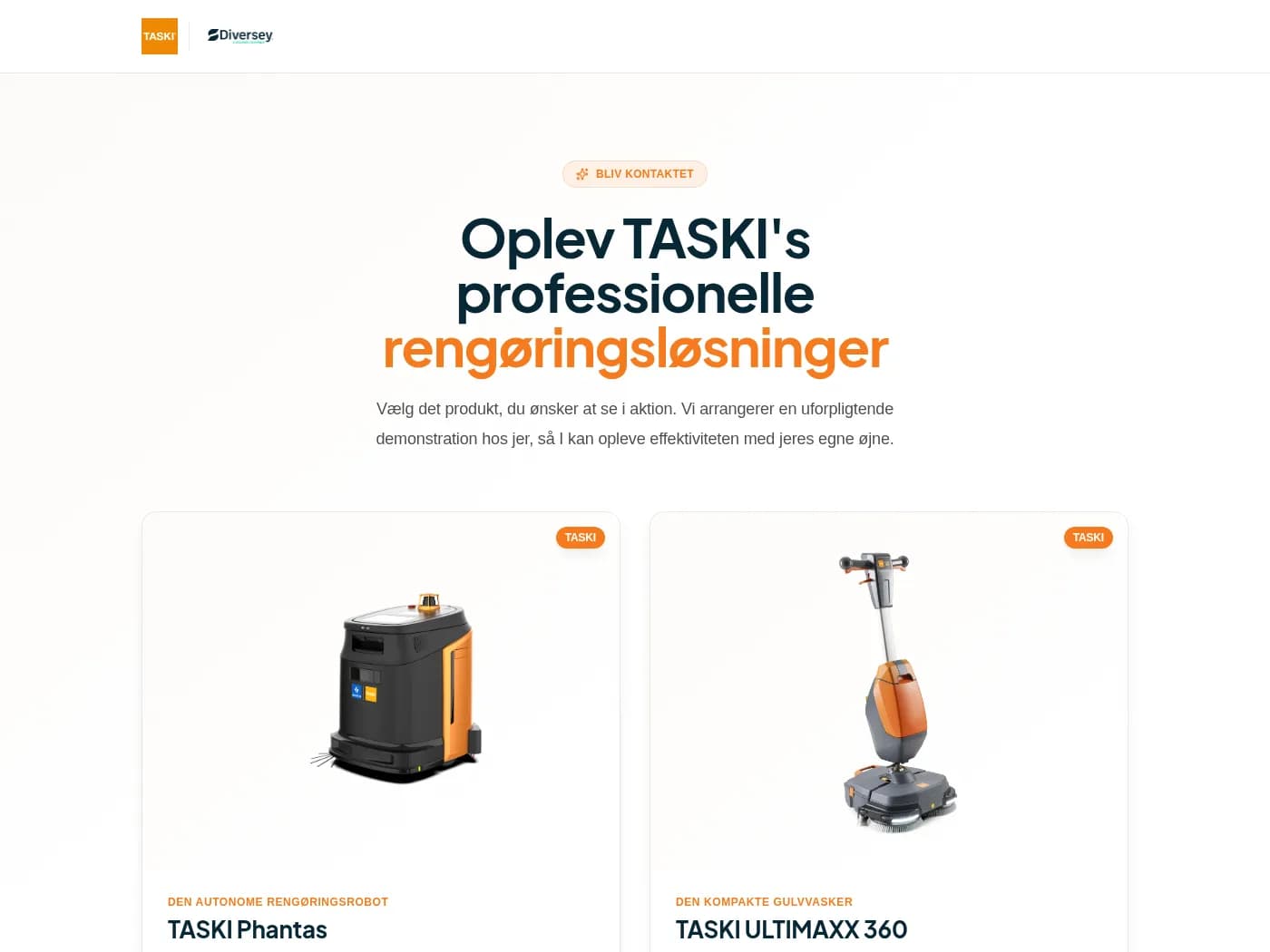 TASKI Lead Capture Portal