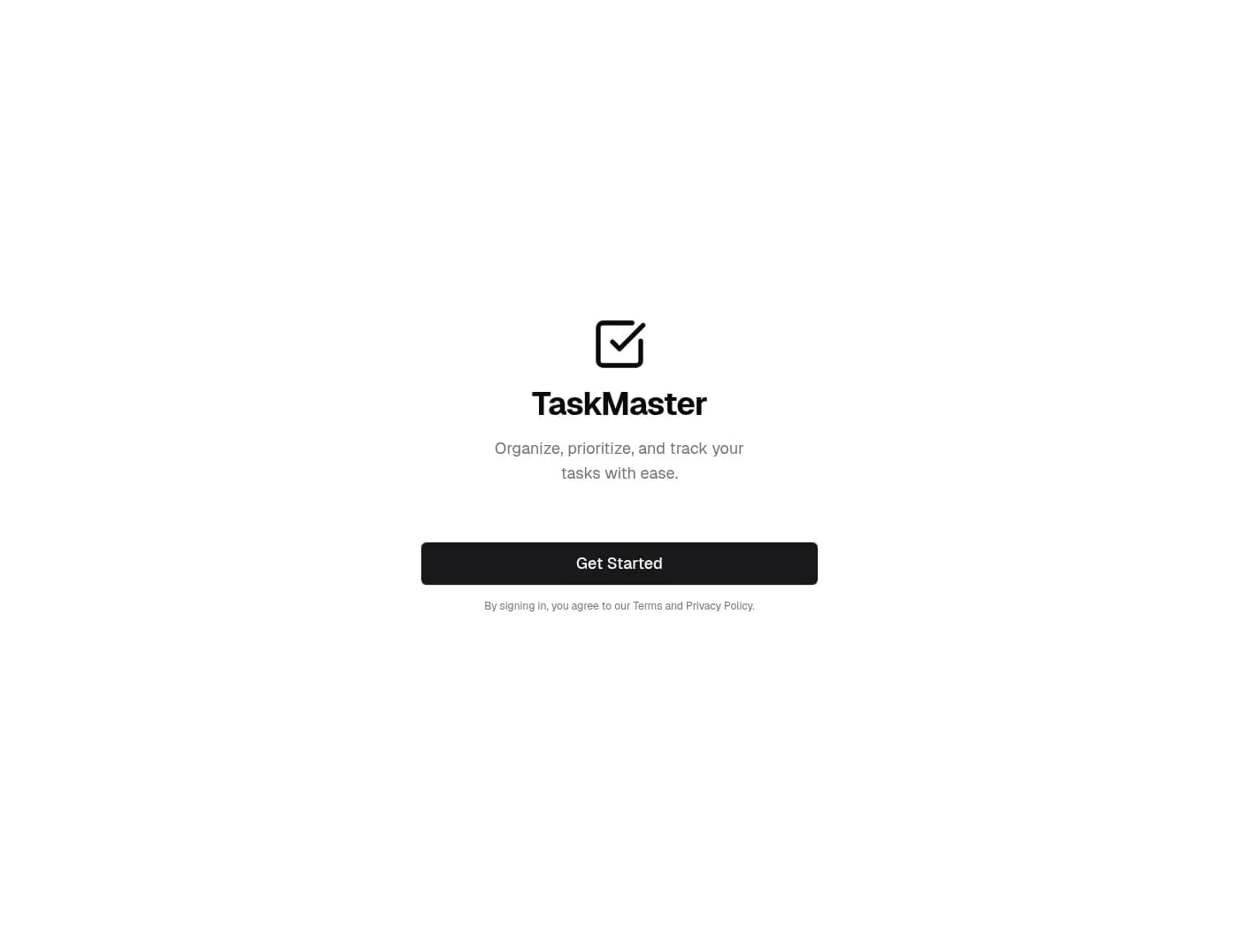 TaskMaster App