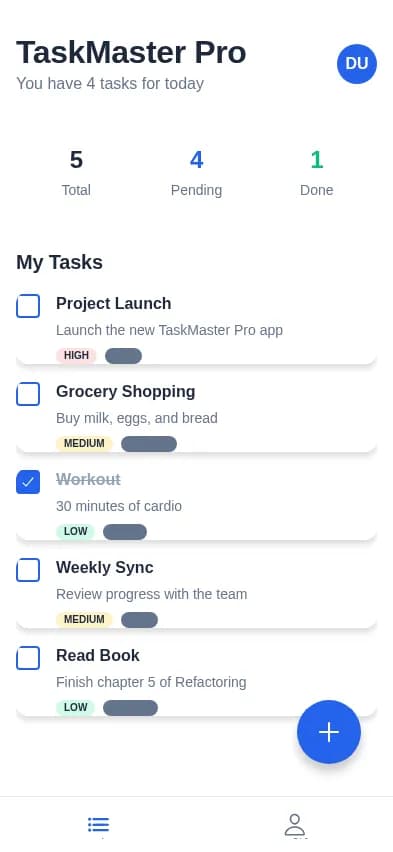 TaskMaster Pro