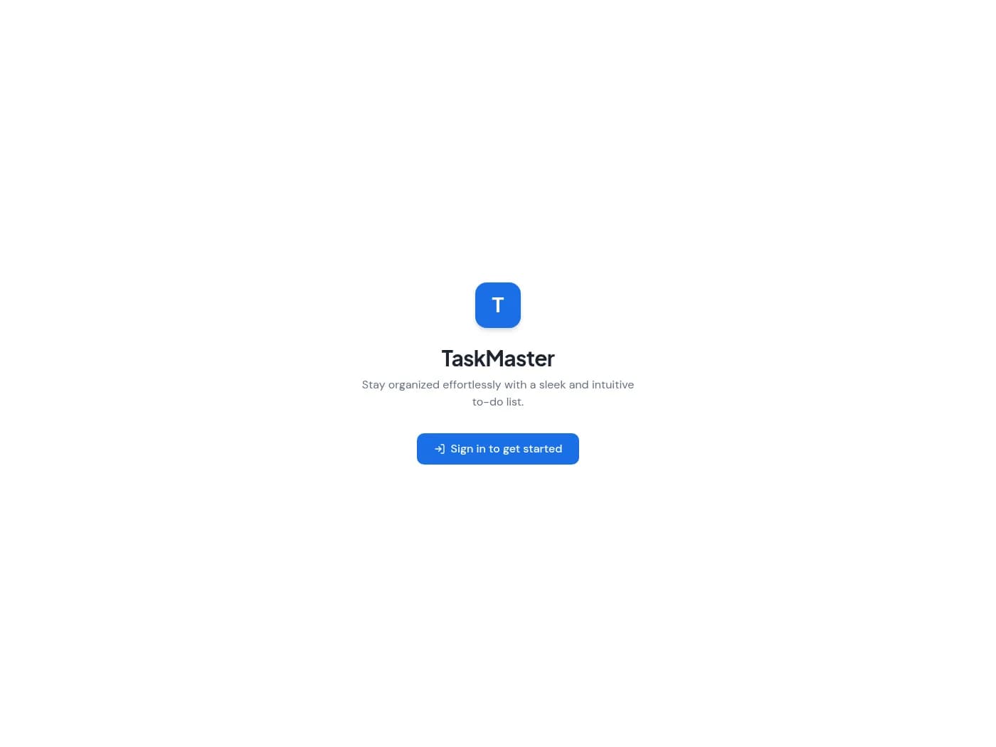 TaskMaster To-Do App