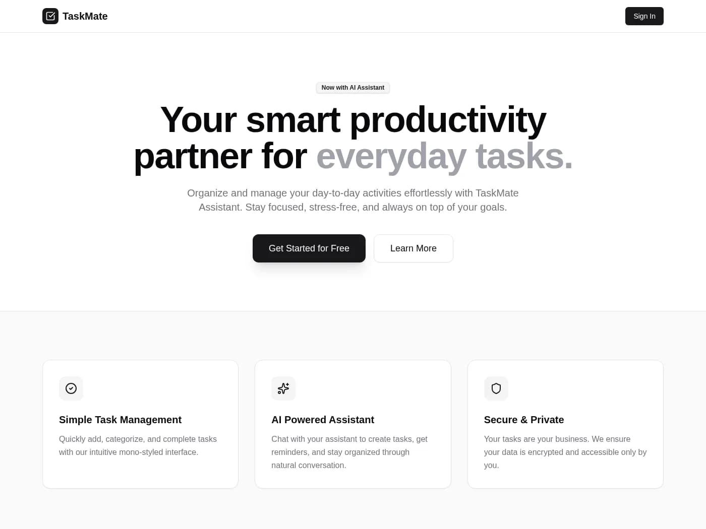 TaskMate Assistant