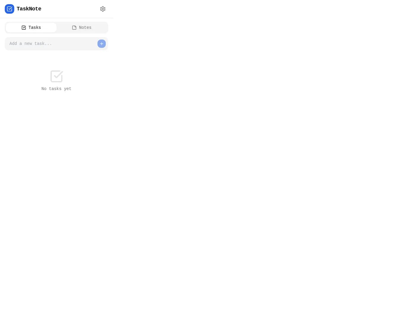 TaskNote Chrome Extension