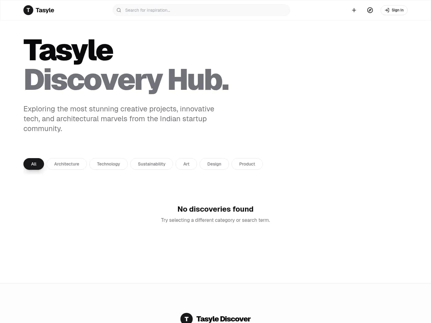 Tasyle Discovery Hub