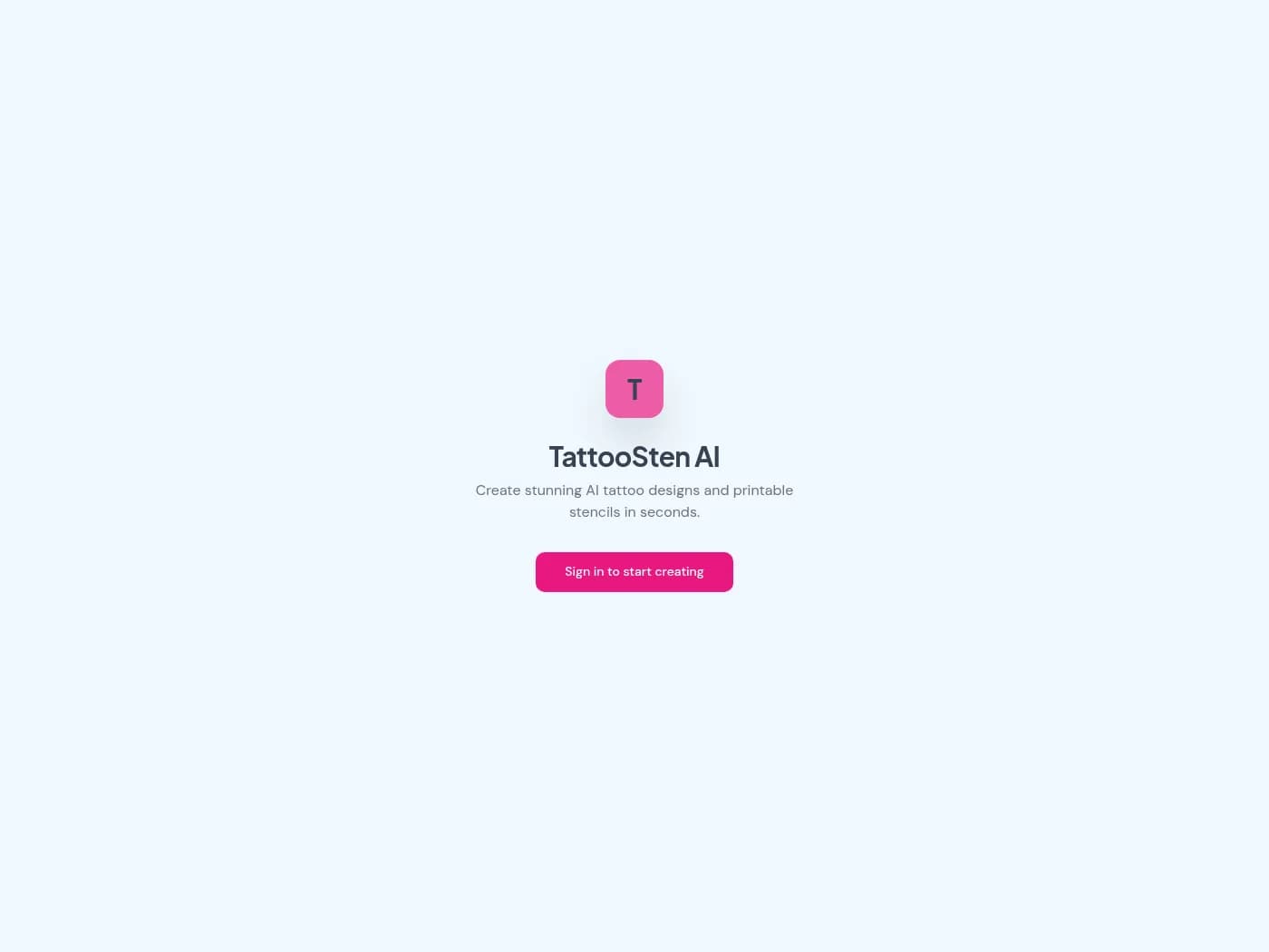 TattooSten AI Generator