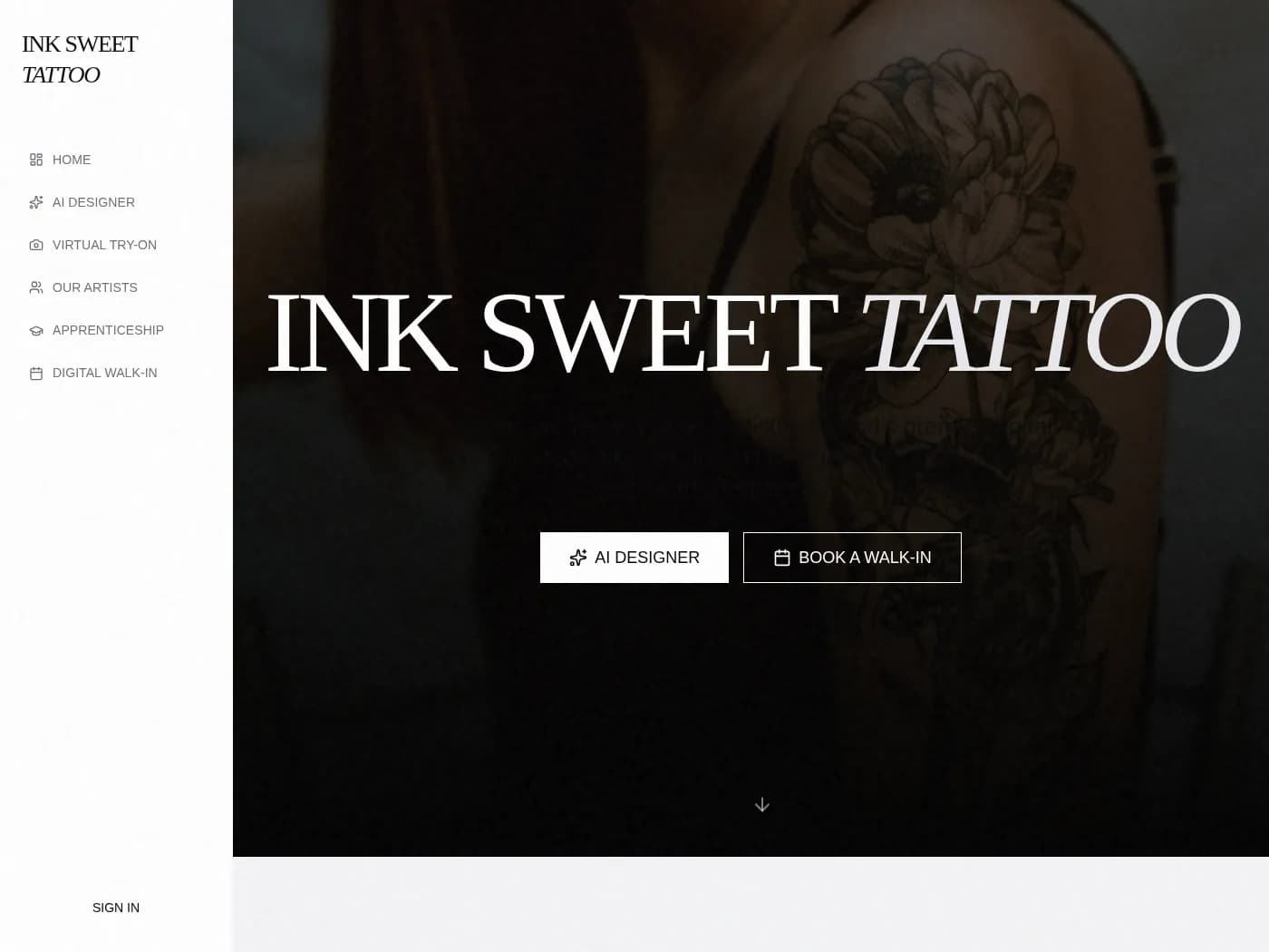 Ink Sweet Tattoo Web