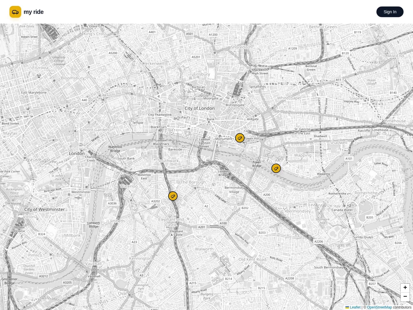 QuickCab Ride App