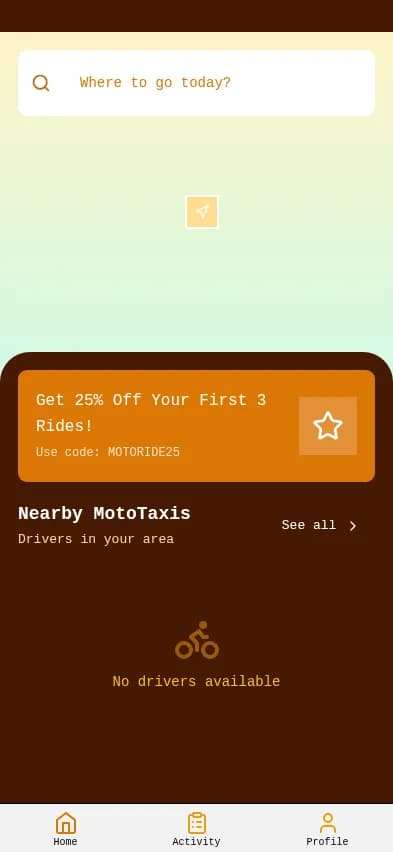 MotoTaxi Rider App