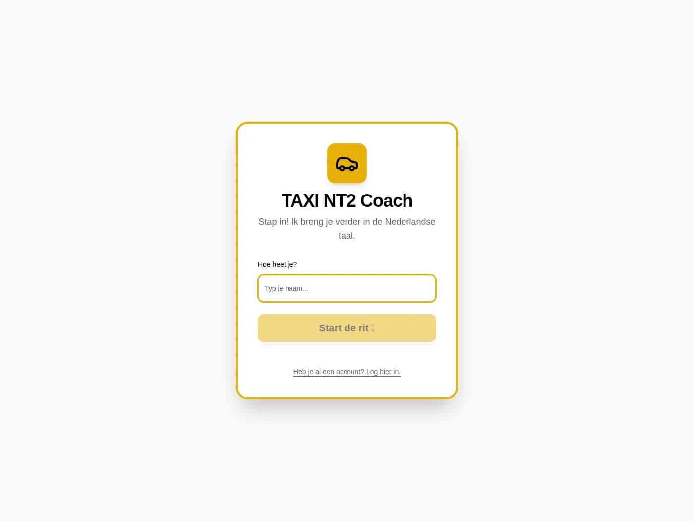 TAXI NT2 Tutor Webapp