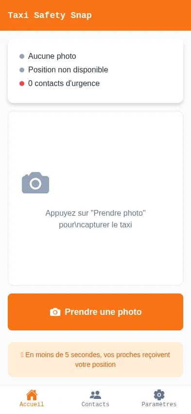 Taxi Safety Snap