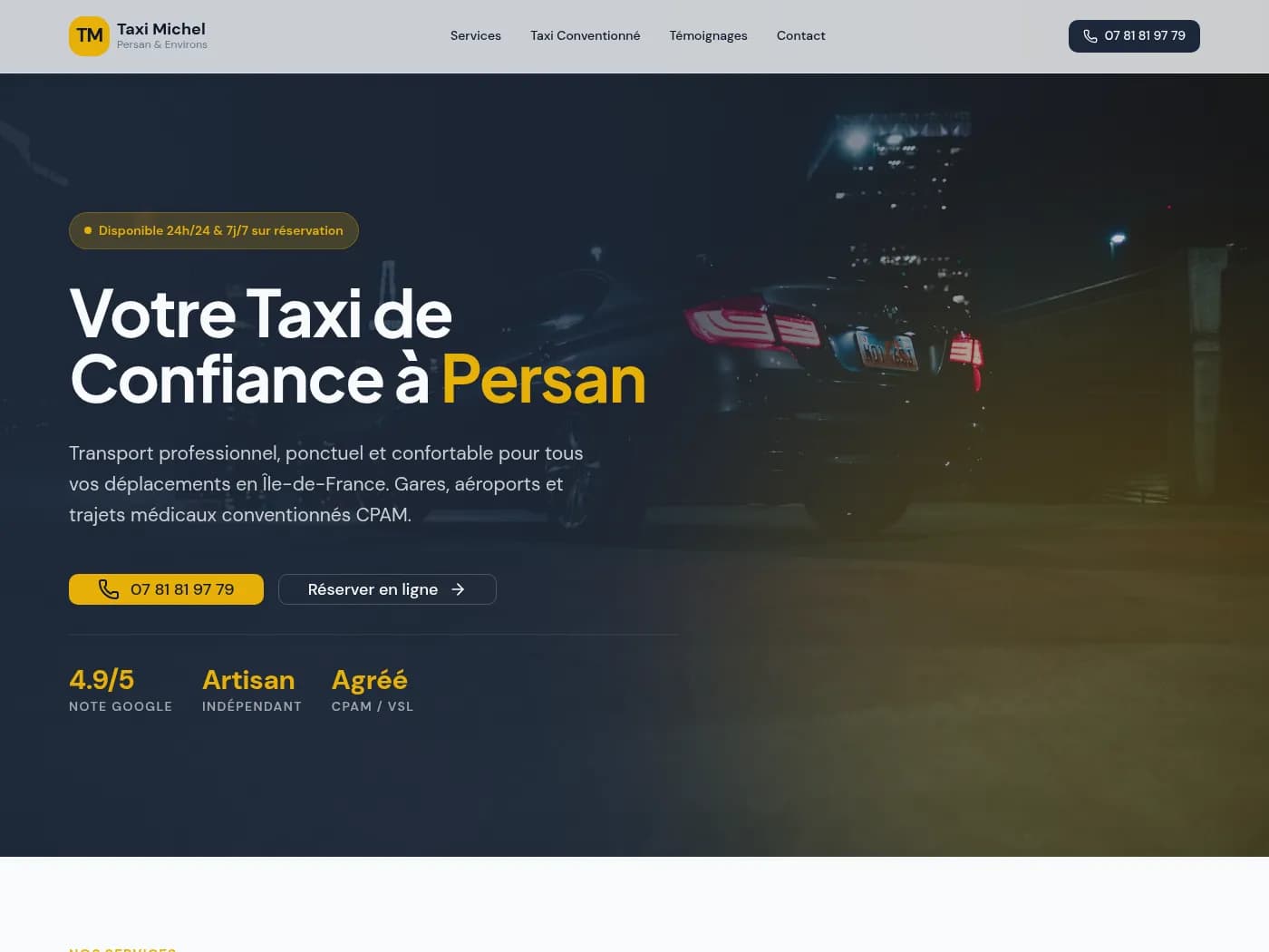 Taxi Web Portal