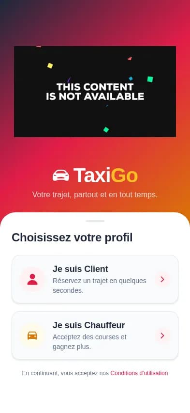 TaxiGo Mobile App